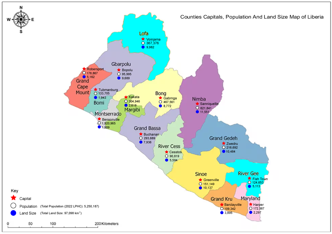 Maps And Charts - Liberia Data